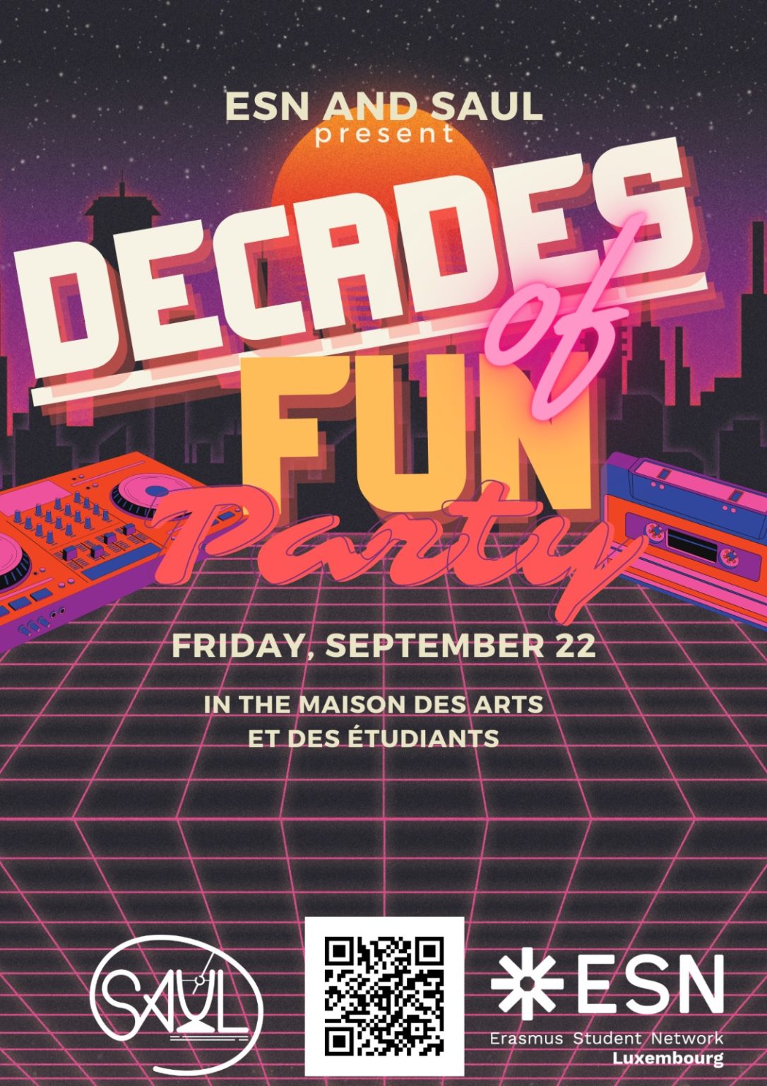 Decades of Fun Party! – Student Events Calendar