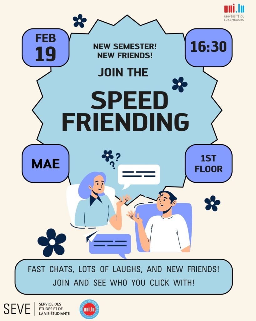 Speed Friending – Student Events Calendar